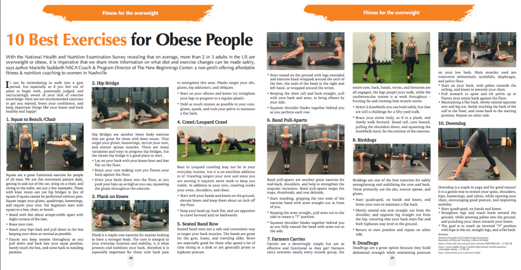 10 of the Best Exercises for Overweight People – Health and Wellness ...